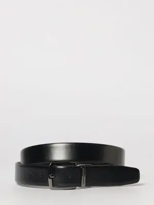 Emporio Armani Reversible Leather Belt - Black
