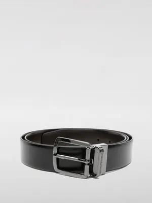 Emporio Armani Emporio Armani Reversible Leather Belt Brown