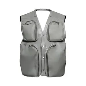 Rick Owens Leather Padded Cargo Vest