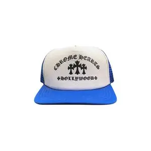 Chrome Hearts King Taco Trucker Hat /white - Blue