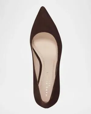 Marc Fisher Zala Suede Pointed-toe Pumps