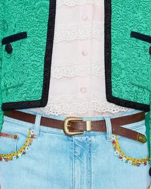 Valentino Garavani Vlogo Signature Engraved Leather Belt