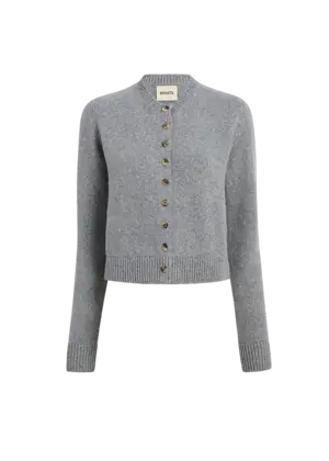Khaite Everheart Cashmere Cardigan - Fog