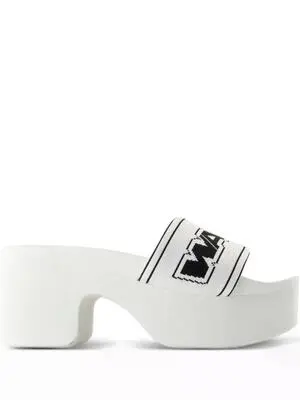 Alexander Wang Logo Platform Sandals