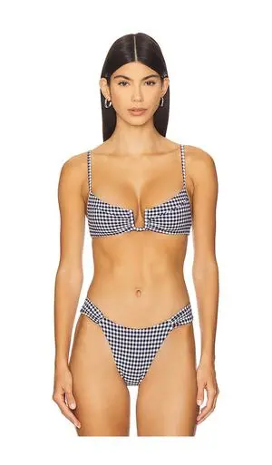 L*Space Peyton Bikini Top Atta Girl Gingham