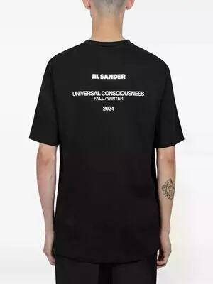 JIL SANDER Crew-neck Logo-print T-shirt