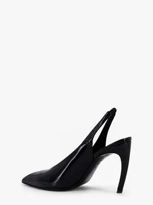 Attico Viper Leather Slingback Pumps