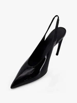 Attico Viper Leather Slingback Pumps