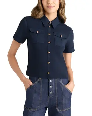Cinq À Sept Tiana Shirt - Navy