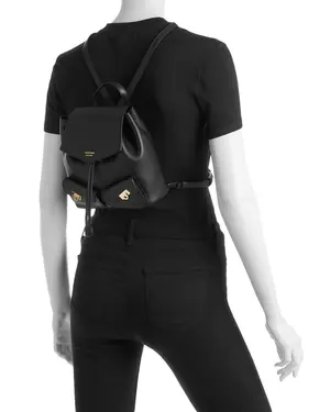 FERRAGAMO Gancini Leather Backpack - Nero