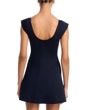 French Connection Multi Seam Sateen Mini Dress