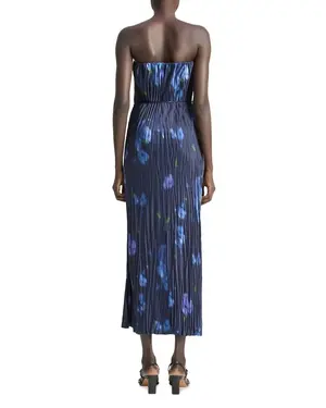 Vince Floral Print Midi Dress