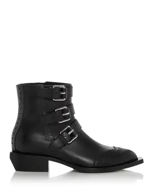 Moschino Buckle Booties