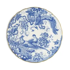 ROYAL CROWN DERBY Aves Blue Dinner Plate - Multi