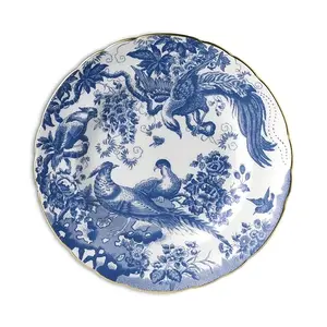 ROYAL CROWN DERBY Aves Blue Tea Saucer - Multi