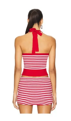 Frankies Bikinis Dylan Cloud Knit Halter Top