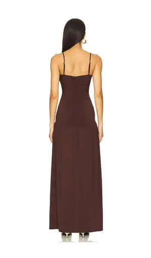 WeWoreWhat Ruched Front Scoop Maxi Dress