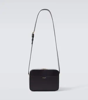 Saint Laurent Paris Leather Camera Case - Black