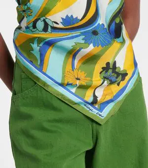 Christopher Esber Floral Silk Scarf