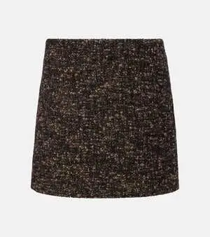 BLAZÉ MILANO Wool-blend Tweed Miniskirt