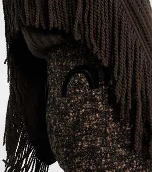 BLAZÉ MILANO Wool-blend Tweed Miniskirt