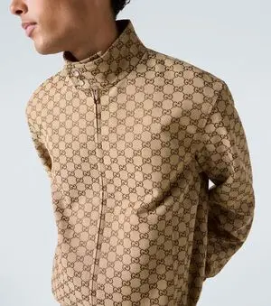 Gucci Gg Canvas Bomber Jacket