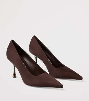 JIMMY CHOO Ixia 80 Suede Pumps - Brown
