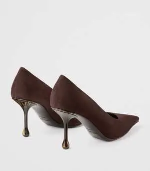 JIMMY CHOO Ixia 80 Suede Pumps - Brown