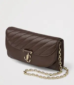 JIMMY CHOO Curve Wallet On Chain - Brown