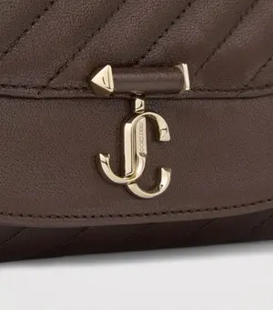 JIMMY CHOO Curve Wallet On Chain - Brown