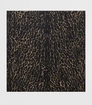 Saint Laurent Silk-cashmere Leopard Print Square Scarf