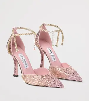 JIMMY CHOO Stevie 100 Embellished Pumps - Pink