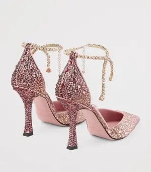 JIMMY CHOO Stevie 100 Embellished Pumps - Pink