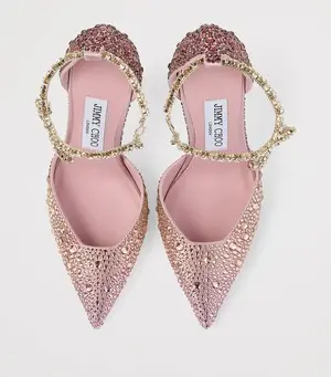 JIMMY CHOO Stevie 100 Embellished Pumps - Pink