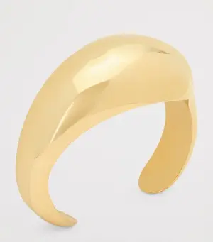 Saint Laurent Brass Teardrop Dome Cuff