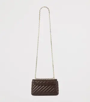 JIMMY CHOO Leather Curve Cross-body Bag - Brown