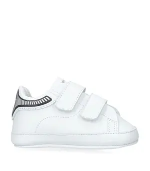 Giorgio Armani Leather Crib Sneakers