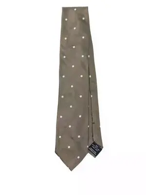 TOM FORD Polka-dot Neck Tie - Green