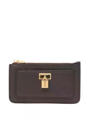 TOM FORD Calf Leather Cardholder - Brown