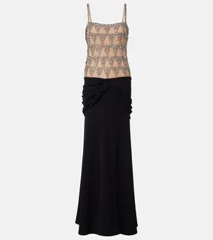 Costarellos Embellished Gown