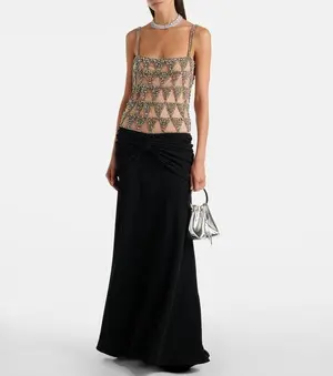 Costarellos Embellished Gown