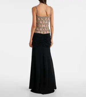 Costarellos Embellished Gown