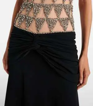 Costarellos Embellished Gown