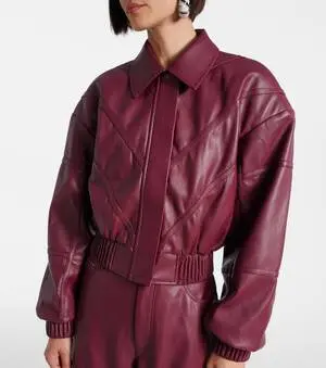 ROTATE BY BIRGER CHRISTENSEN Cropped Bomber Jacket