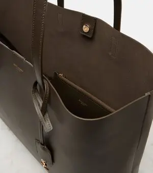 Saint Laurent Shopping Large Leather Tote Bag - Green