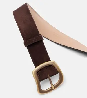 Gabriela Hearst Simone Suede Belt - Brown