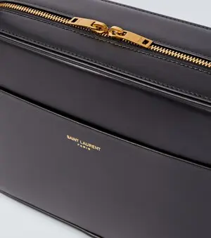 Saint Laurent Paris Leather Camera Case