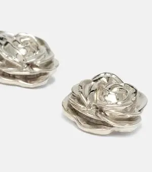 Magda Butrym Rose Stud Earrings - Silver