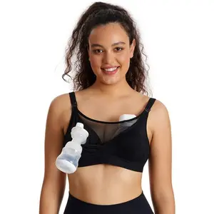 MOMCOZY Hf018 Pumping & Nursing Bra - Black