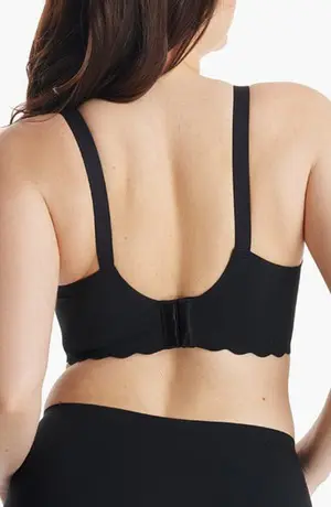 MOMCOZY Yn46 Floral Nursing Bra - Black